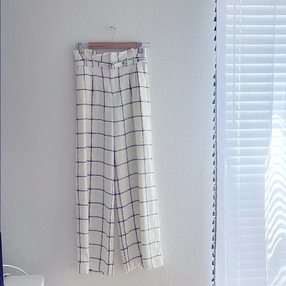 Express | Pants & Jumpsuits | Wide Leg High Rise Black White Trouser ...